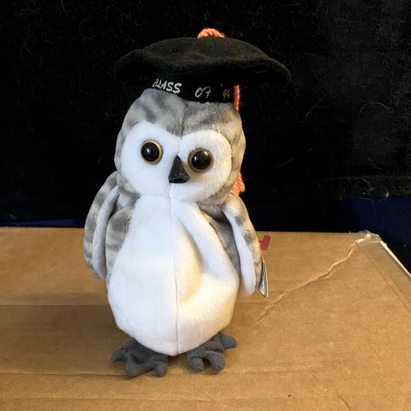 Ty | Toys | Vintage Class Of 99 Wiser The Graduation Owl Beanie Baby ...